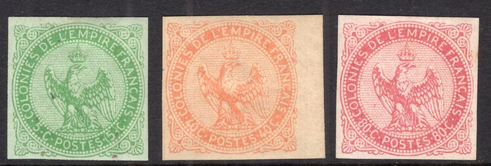 French Colonies 1859–1865 "Eagle" Stamps: A Symbol of Imperial Prestige ...